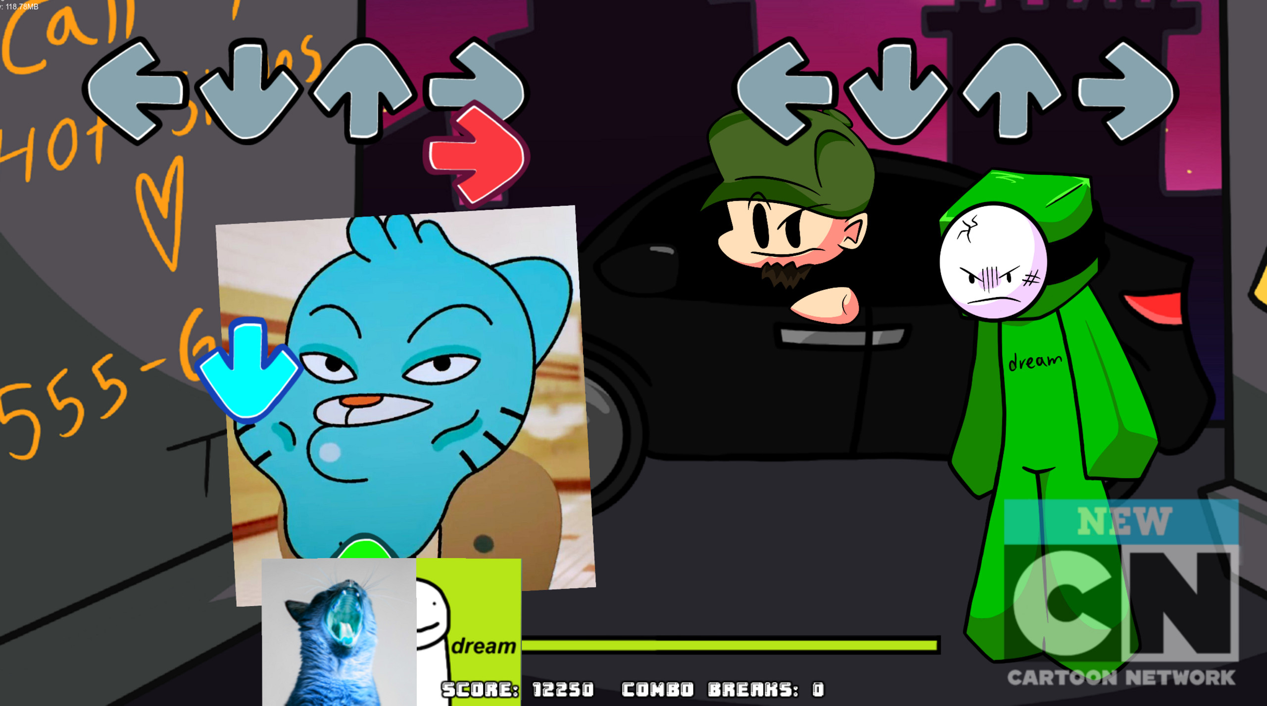 [SENSITIVE CONTENT] FUNKY CONFLICT SATURDAY (GUMBALL VS DREAM V2) Mod ...