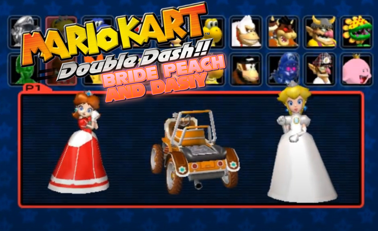 Bride Peach and Daisy Mod for Mario Kart: Double Dash!! | MKDD Mods