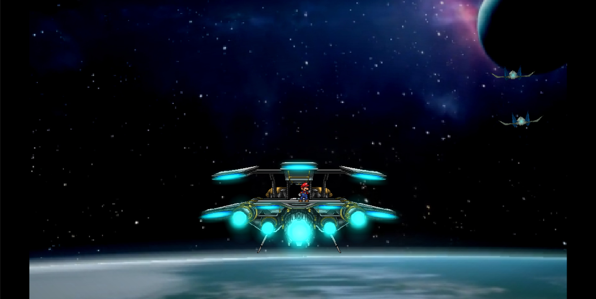 Lylat Cruise Stage(Star Fox)[v0.9B/SSF2] Mod for Super Smash Flash 2 ...