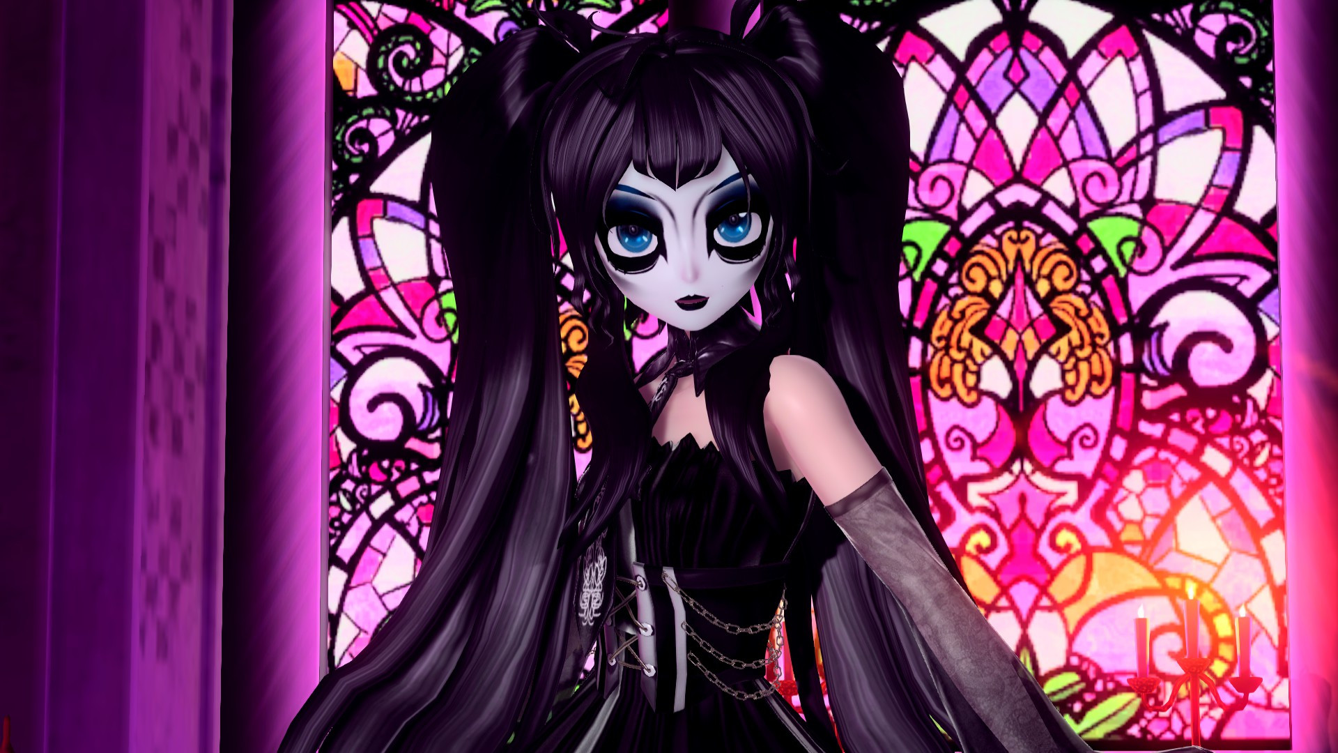 Traditional Goth Miku Mod for Hatsune Miku: Project DIVA Mega Mix+ ...