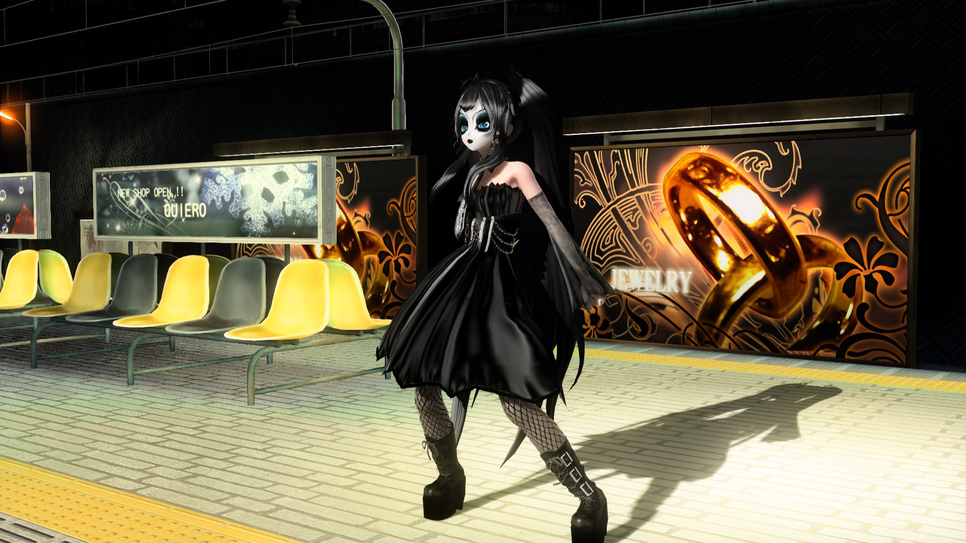 Traditional Goth Miku Mod for Hatsune Miku: Project DIVA Mega Mix+ ...