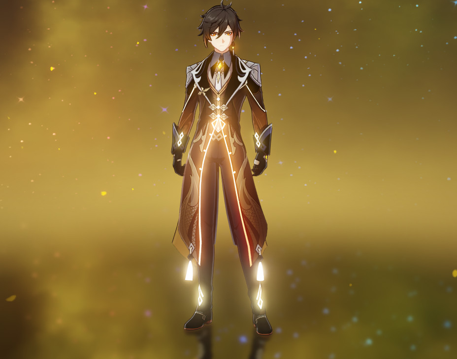 Glowing Zhongli Mod for Genshin Impact | GI Mods