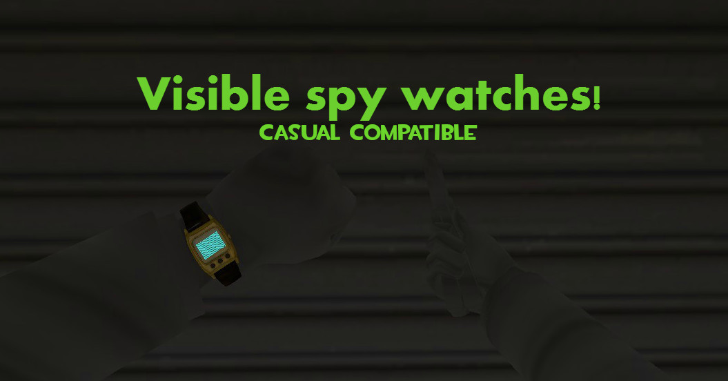 Visible Spy Watches (Casual Compatible) Mod for Team Fortress 2 | TF2 Mods