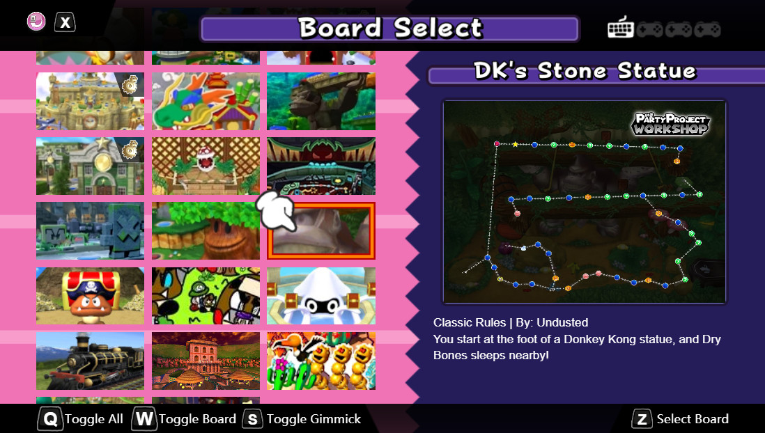 DK's Stone Statue [Mario Party DS] Mod for Party Project | PProject Mods