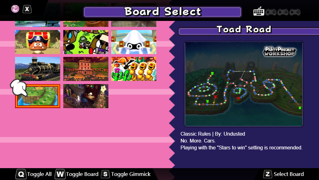 Toad Road [Mario Party 9] Mod for Party Project | PProject Mods