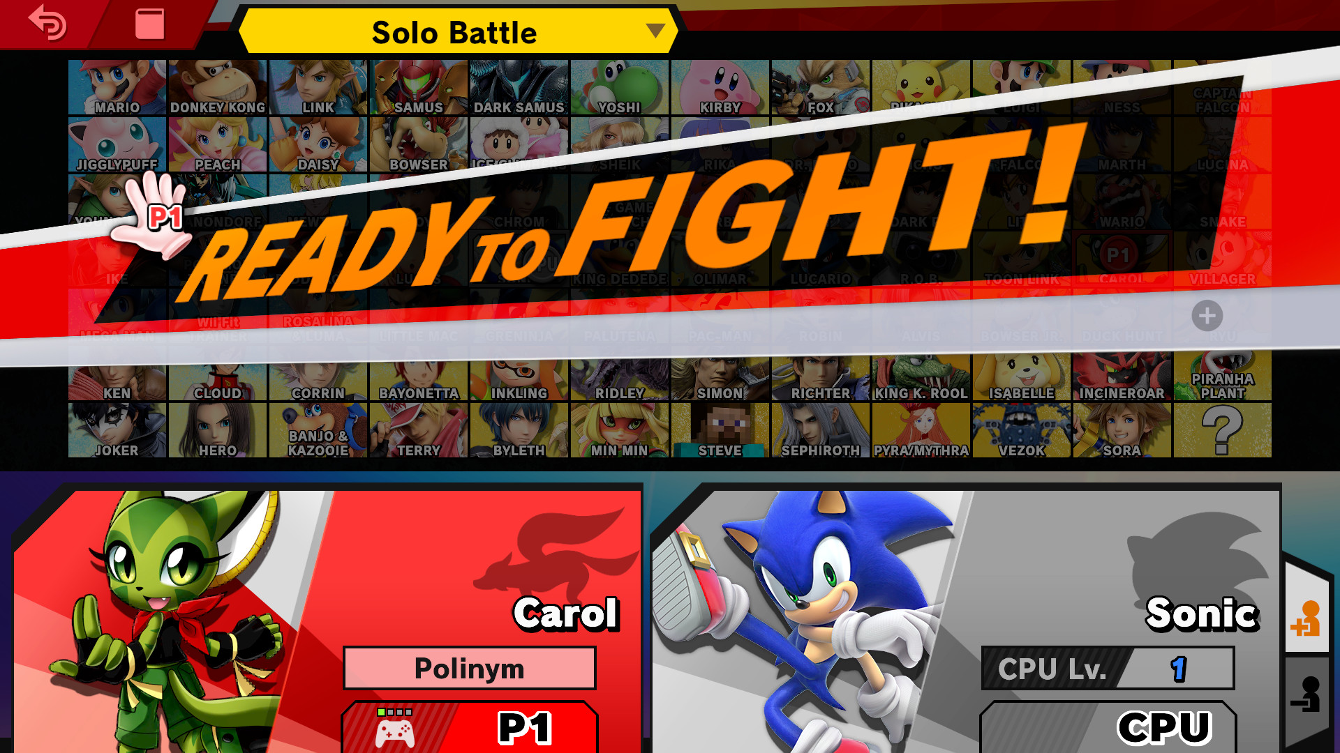 Carol Tea over Wolf (Request) Mod for Super Smash Bros. Ultimate | SSBU ...