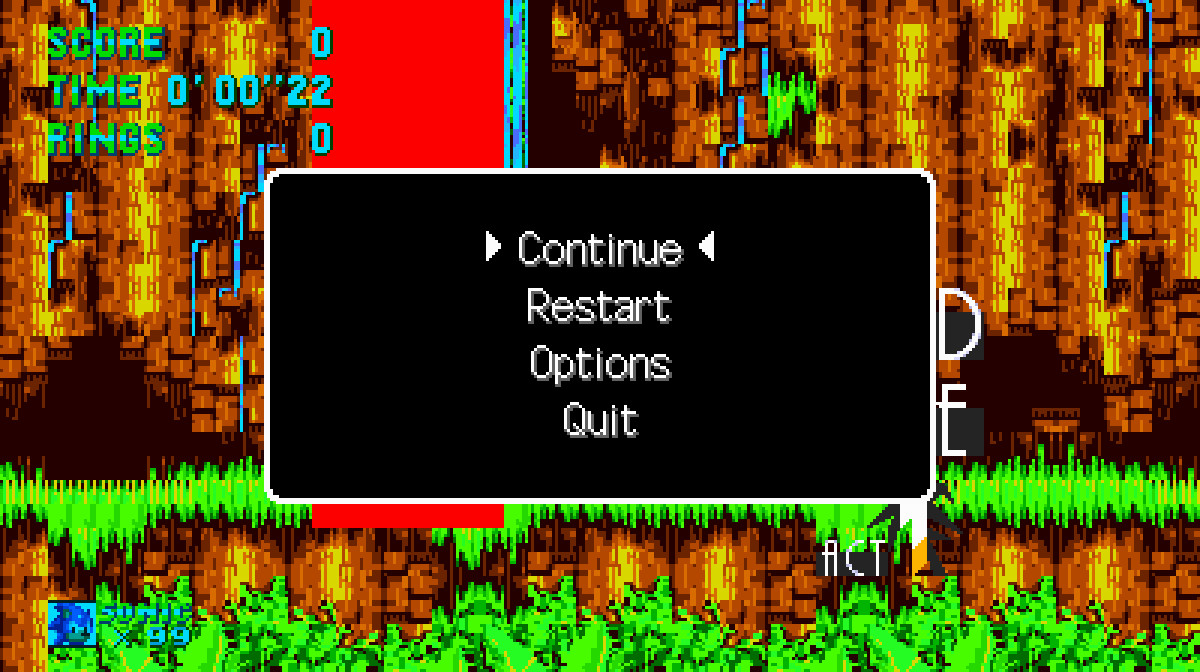 New Super Mario Bros. Pause Menu Mod for Sonic 3 A.I.R. | S3AIR Mods