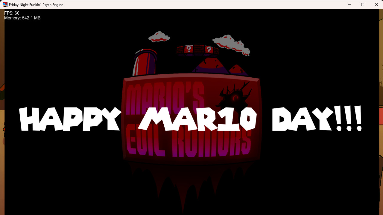 Mario's Evil Rumors:MAR10 DAY Mod for Friday Night Funkin' | FNF Mods