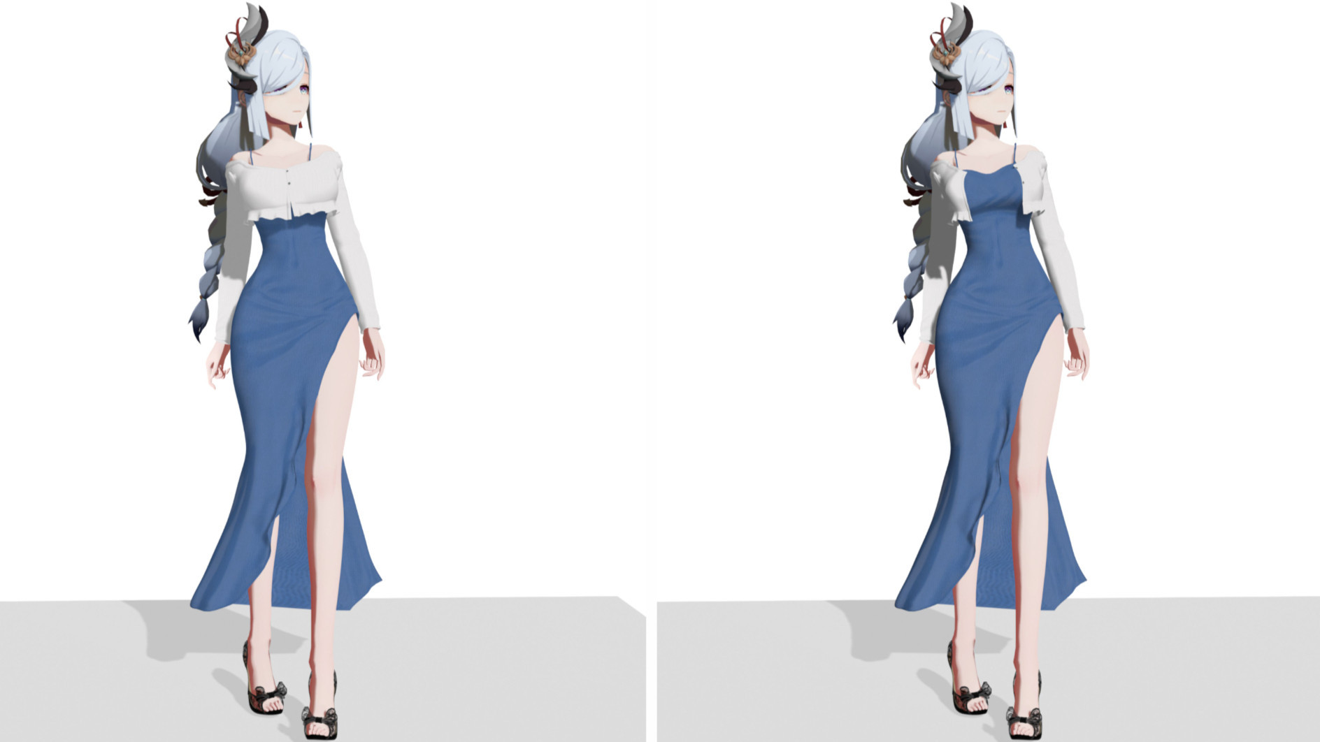 Shenhe modern dresses Mod for Genshin Impact | GI Mods