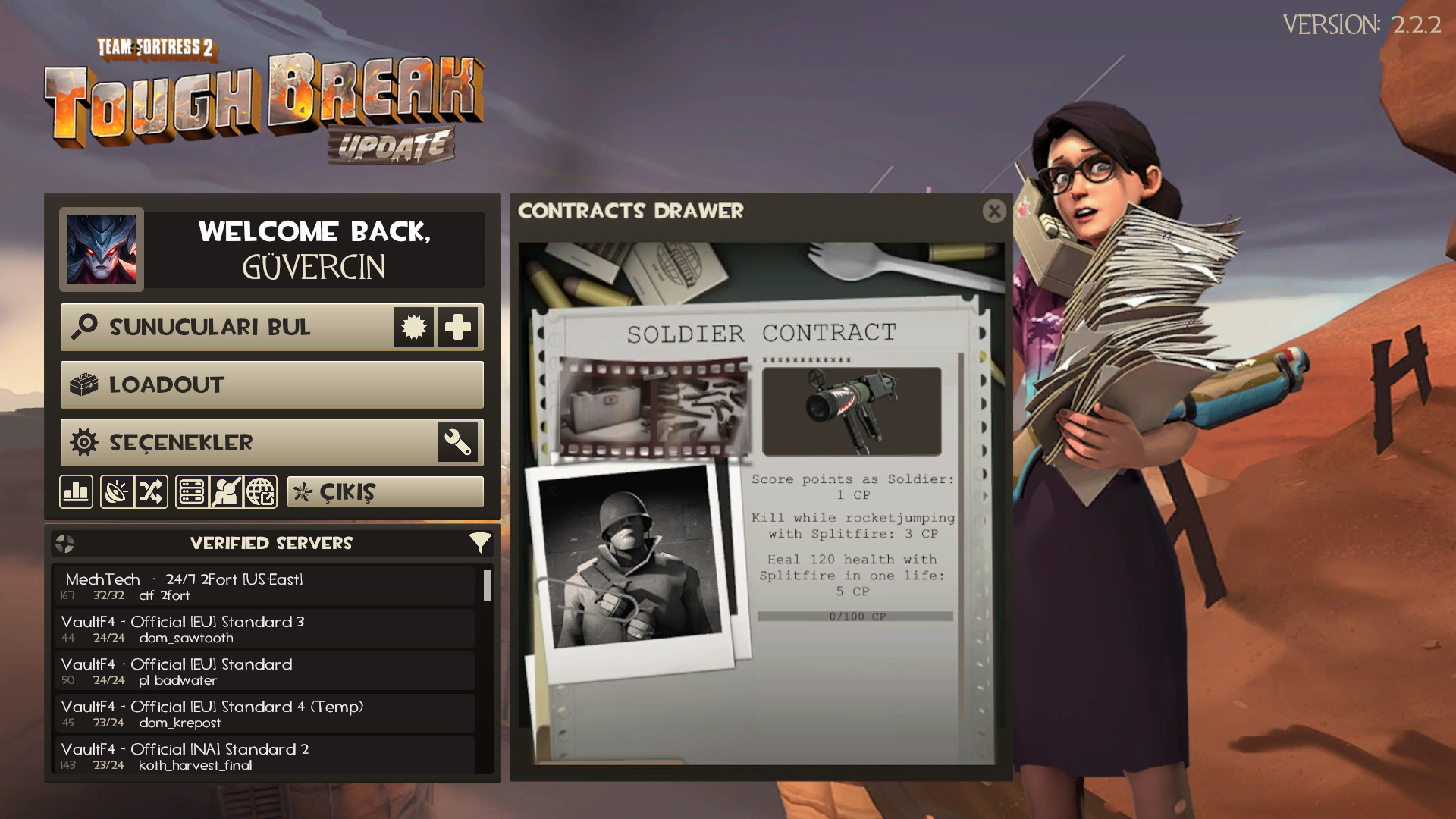 TF2C Visual contract Mod Mod for Team Fortress 2 Classified ...