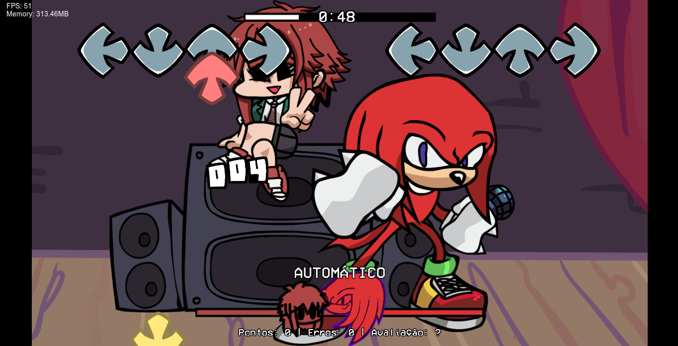 Playable Anime Knuckles + FLA Mod for Friday Night Funkin' | FNF Mods