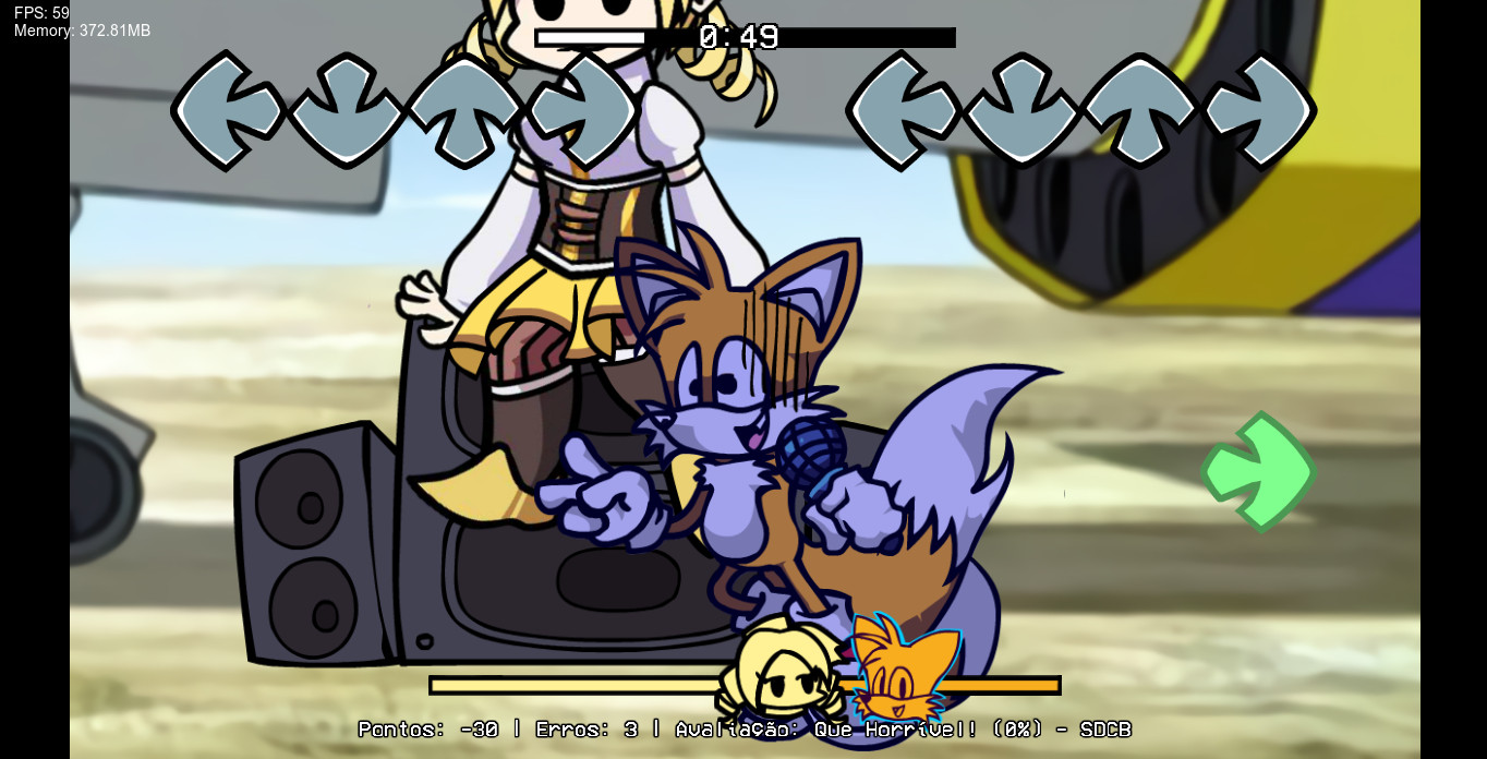 Playable Anime Tails + FLA Mod for Friday Night Funkin' | FNF Mods