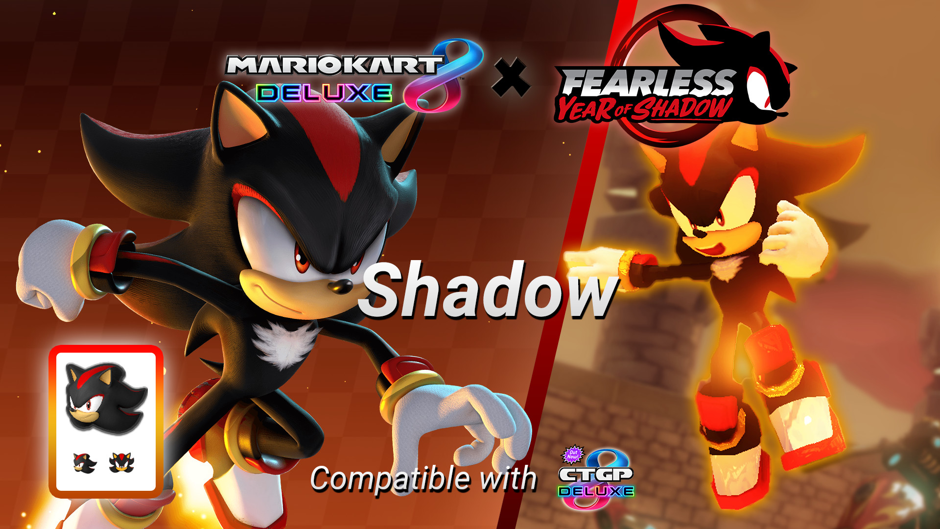 Shadow the Hedgehog (With Custom Animations) Mod for Mario Kart 8 ...