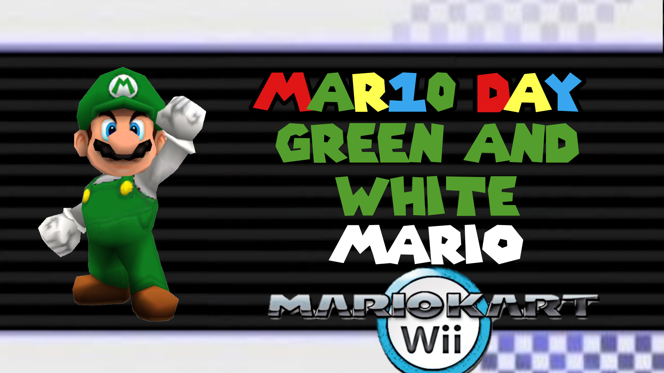 Green and White Mario Mod for Mario Kart Wii | MKWii Mods