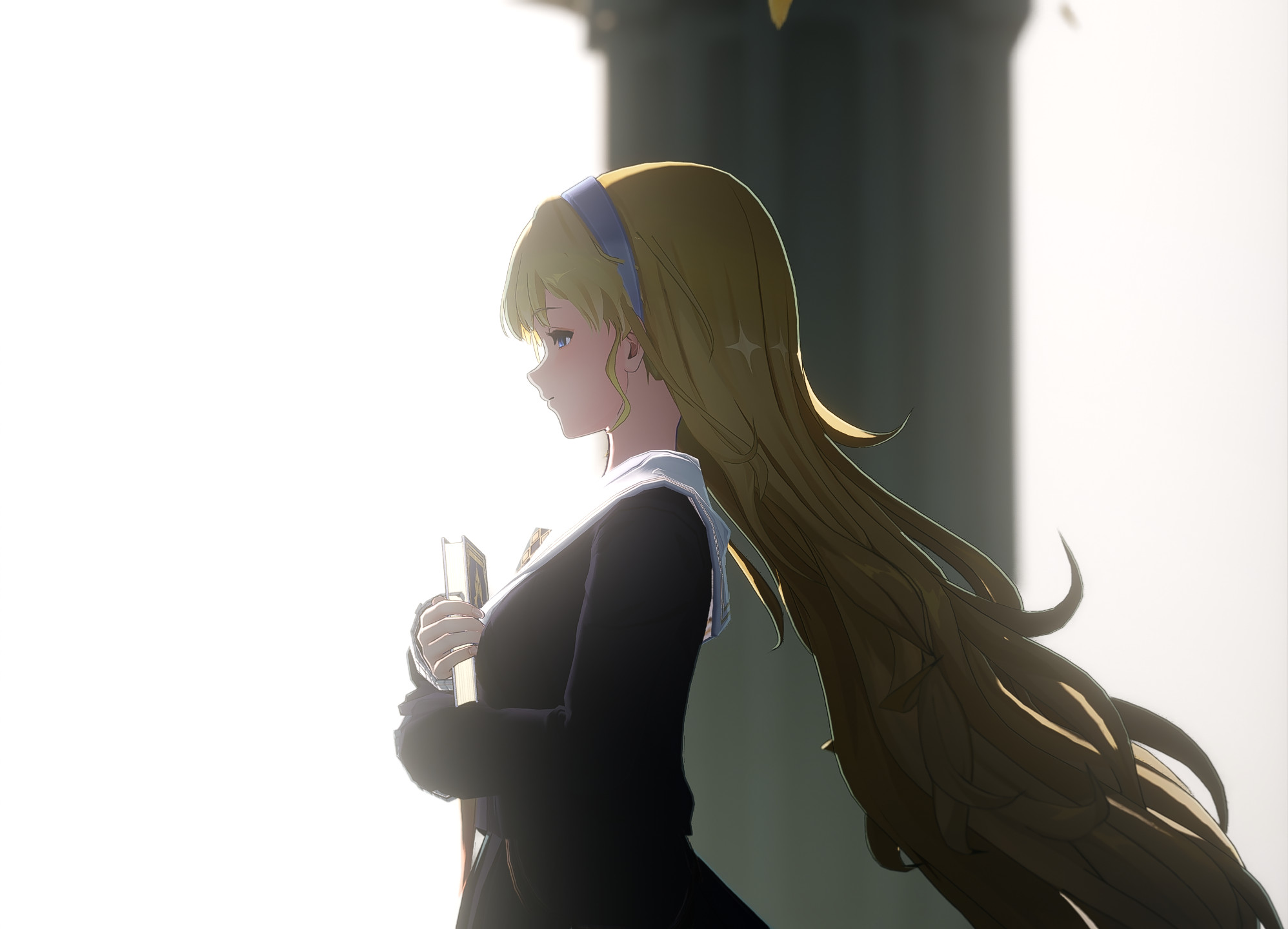 JK Phoebe(White black silk+bare leg) JK菲比(白+黑丝+光腿) Mod for Wuthering ...