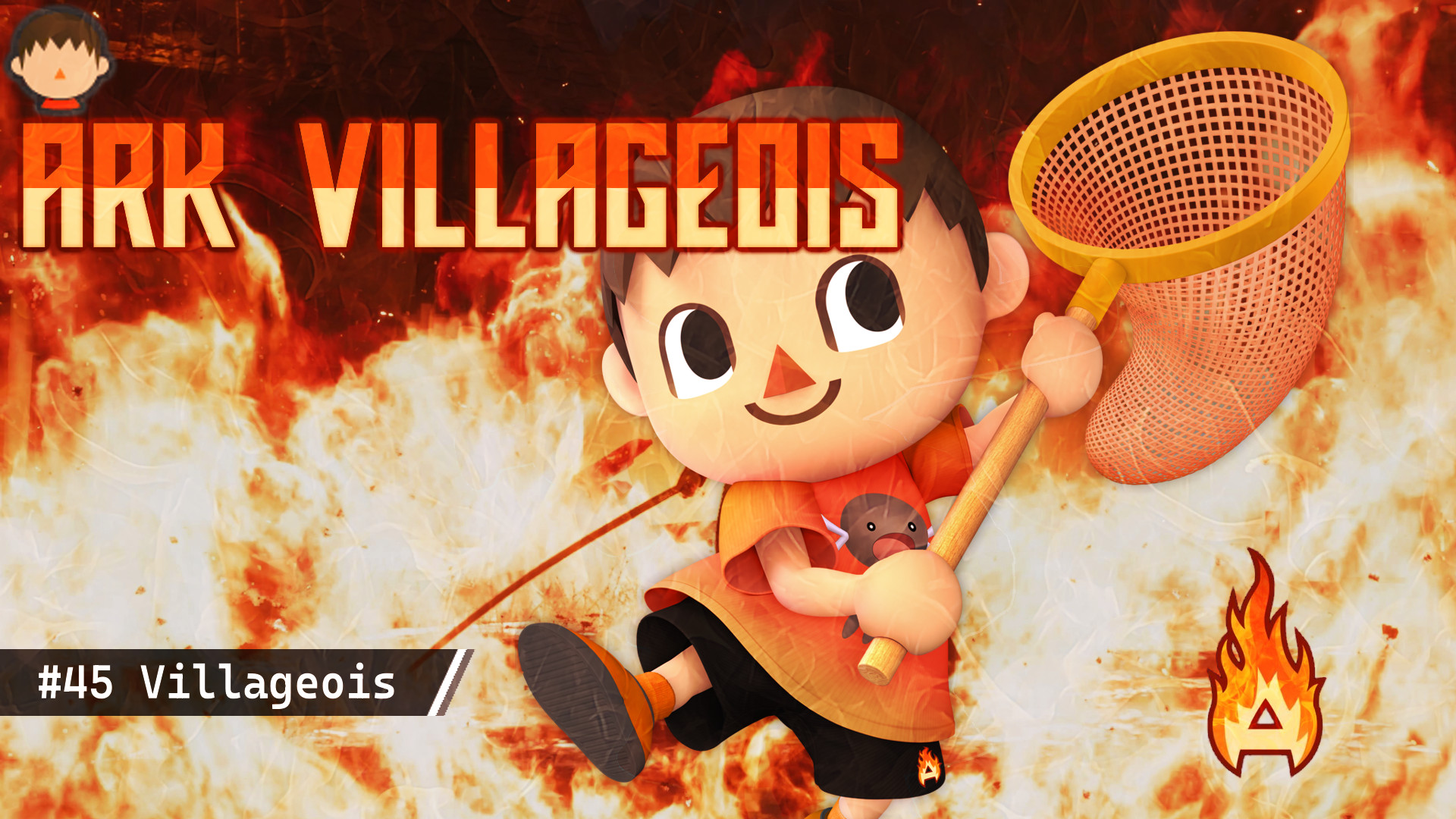 ARK Villager (fire recolor + effects) Mod for Super Smash Bros ...