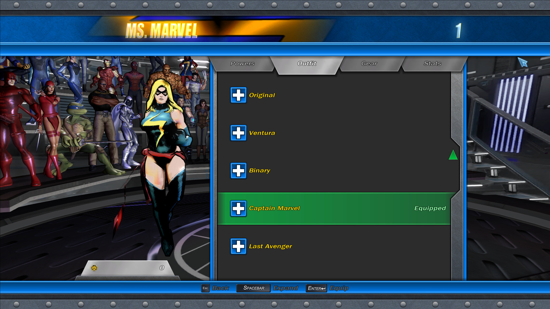 Cel-Shaded Ms Marvel (Carol Danvers) Mod for Marvel: Ultimate Alliance ...