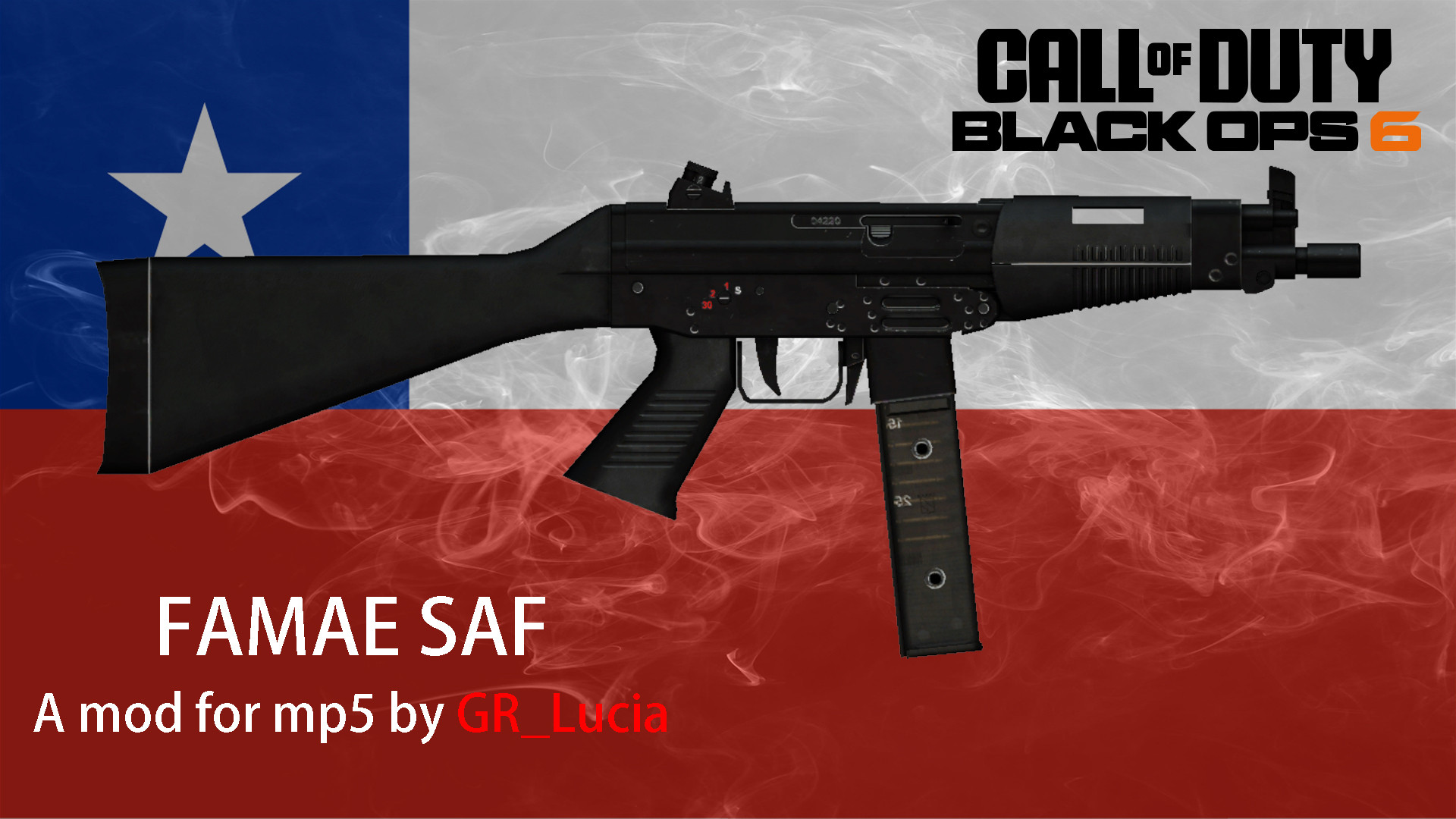 FAMAE SAF on Black Ops 6 Animations Mod for Counter-Strike 1.6 | CS1.6 Mods