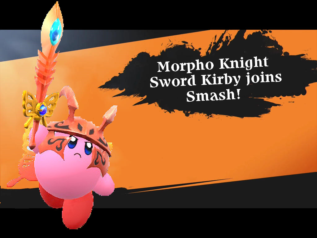 Morpho Knight Sword Kirby over Meta Knight Mod for Super Smash Bros ...