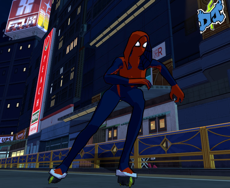 Ghost-Spider (Spider-Gwen) Mod for Bomb Rush Cyberfunk | BRC Mods