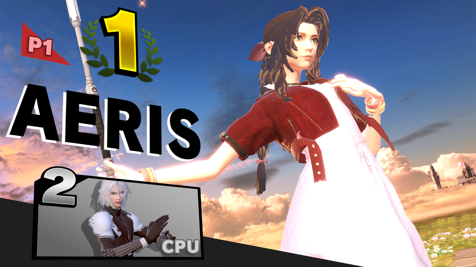 Aeris - FF7 Remake Version Mod for Super Smash Bros. Ultimate | SSBU Mods