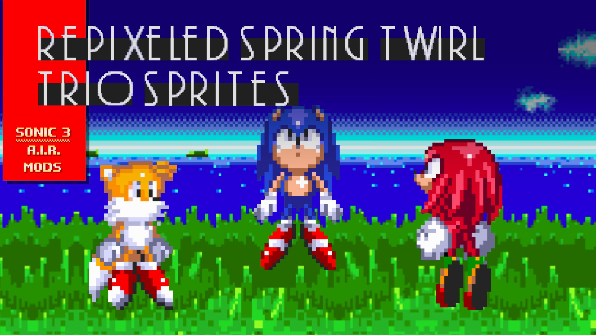 Repixeled Spring Twirl Trio Sprites Mod for Sonic 3 A.I.R. | S3AIR Mods