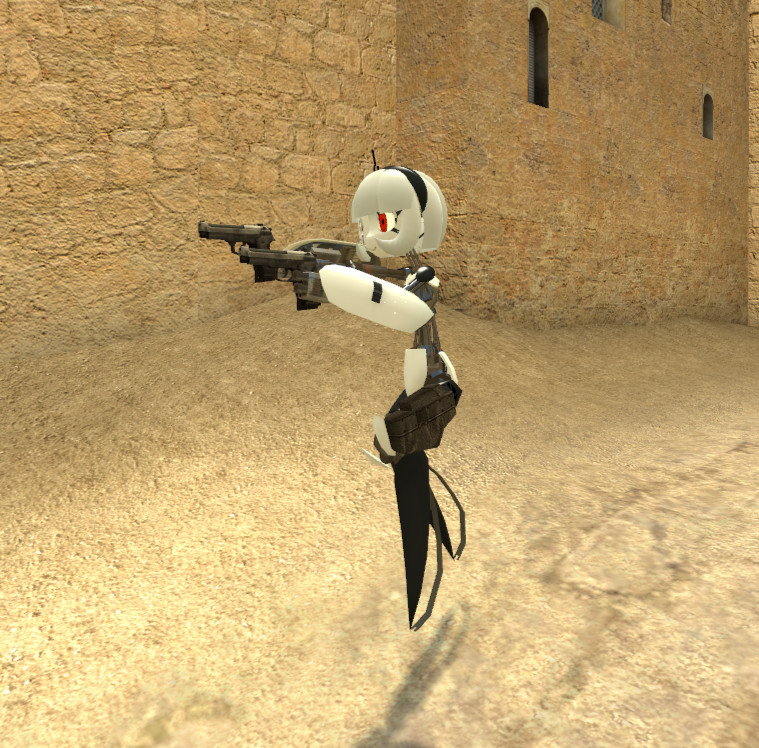 Humanoid Turret Girl (Portal 2) Mod for Counter-Strike: Source | CS:S Mods
