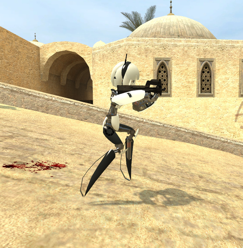 Humanoid Turret Girl (Portal 2) Mod for Counter-Strike: Source | CS:S Mods