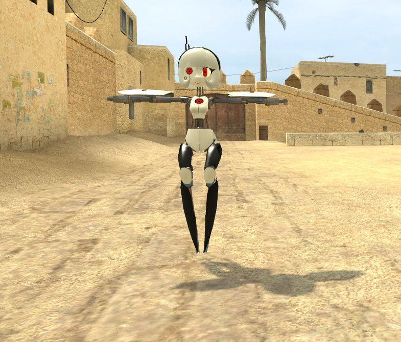 Humanoid Turret Girl (Portal 2) Mod for Counter-Strike: Source | CS:S Mods
