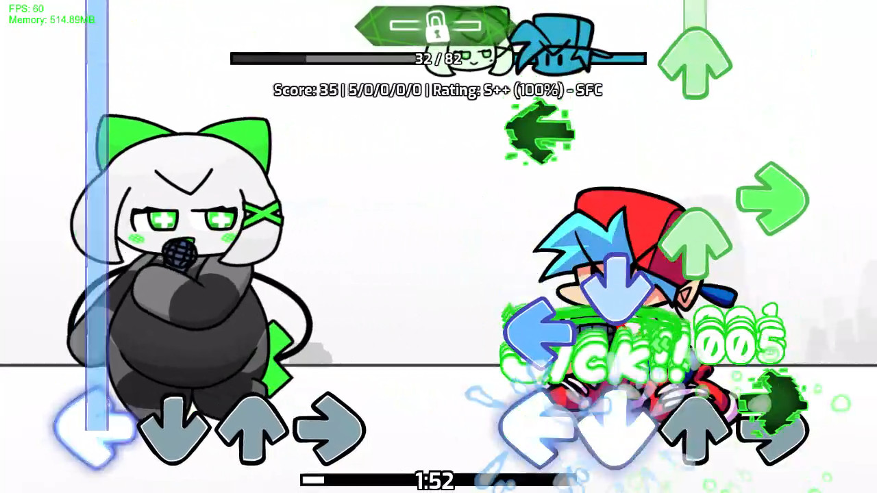 Empty White Funkin' (FNF VS Asamida Full Week MOD) Mod for Friday Night ...