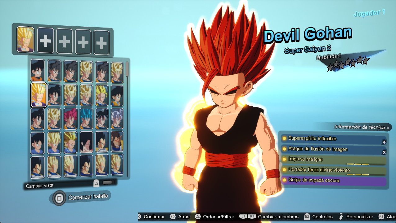 Devil Gohan Super Saiyan 2 (DB Color Z) Mod for Dragon Ball: Sparking ...