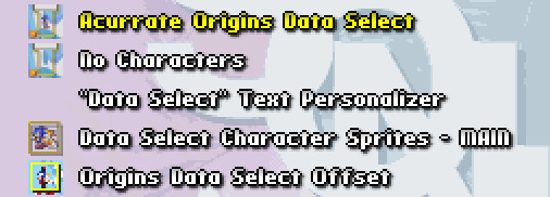 Acurrate Origins Data Select Mod for Sonic 3 A.I.R. | S3AIR Mods