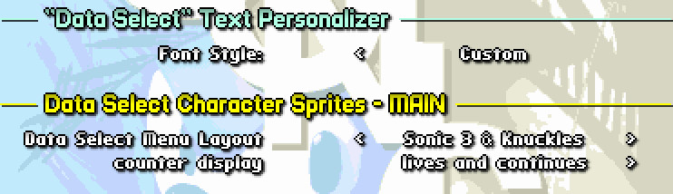 Acurrate Origins Data Select Mod for Sonic 3 A.I.R. | S3AIR Mods