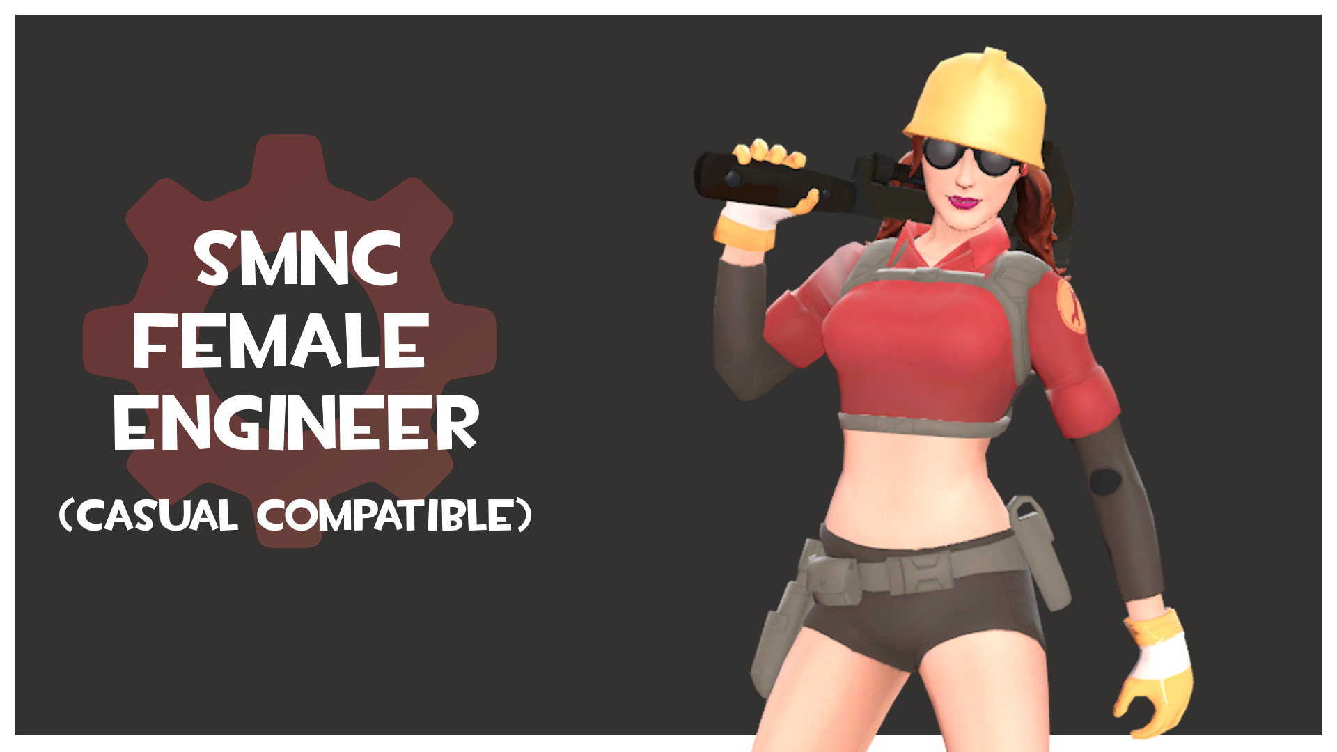 SMNC Female Engineer (Casual Compatible) Mod for Team Fortress 2 | TF2 Mods