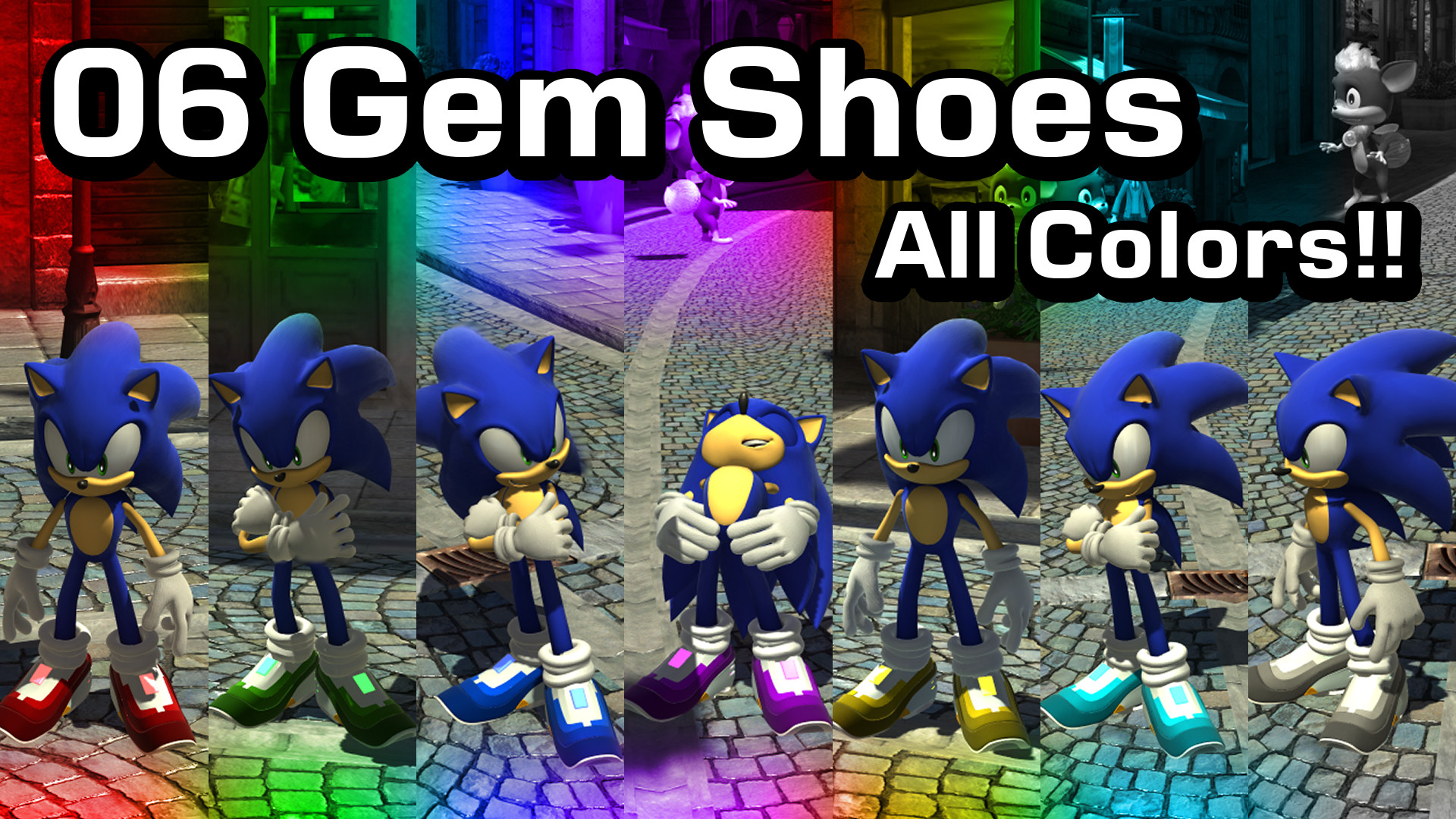 Gem Shoes - All Colors!! Mod for Unleashed Recompiled | UR Mods