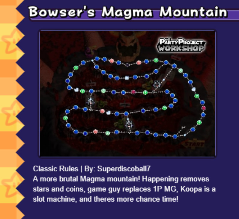Bowser's Magma Mountain Mod for Party Project | PProject Mods