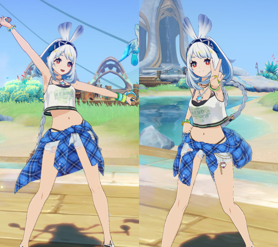 Mualani Bamboo Marine Costume Mod Mod for Genshin Impact | GI Mods