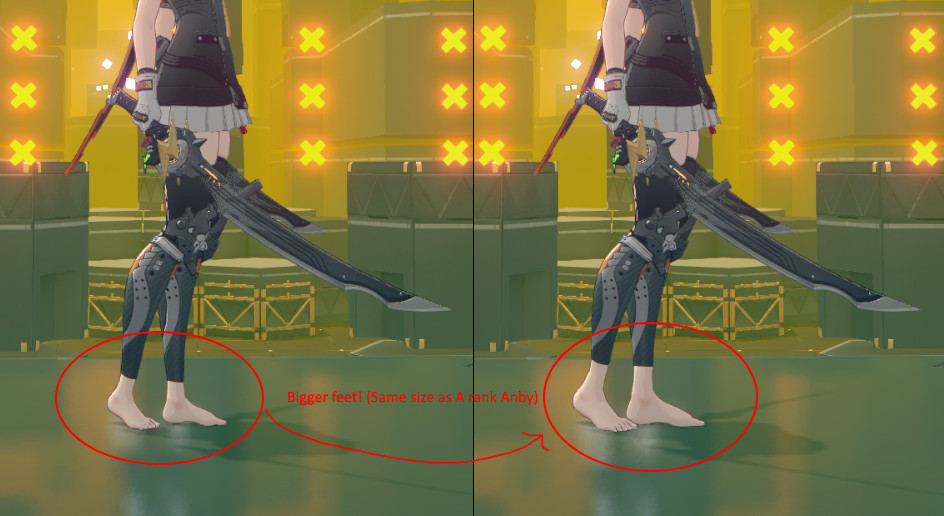 Soldier 0 - Anby Barefoot Mod for Zenless Zone Zero | ZZZ Mods