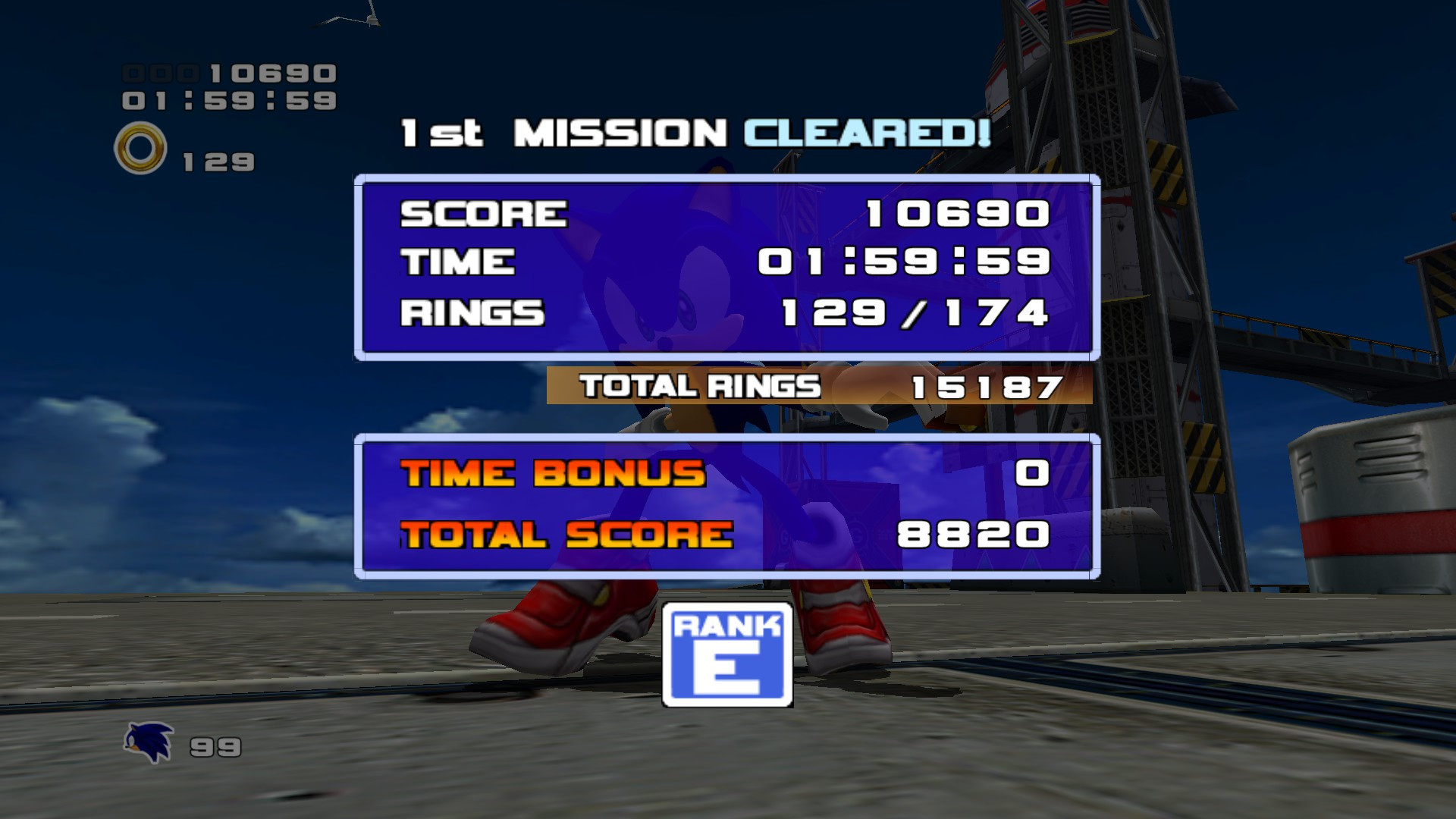 Always get E rank Mod for Sonic Adventure 2 | SA2 Mods