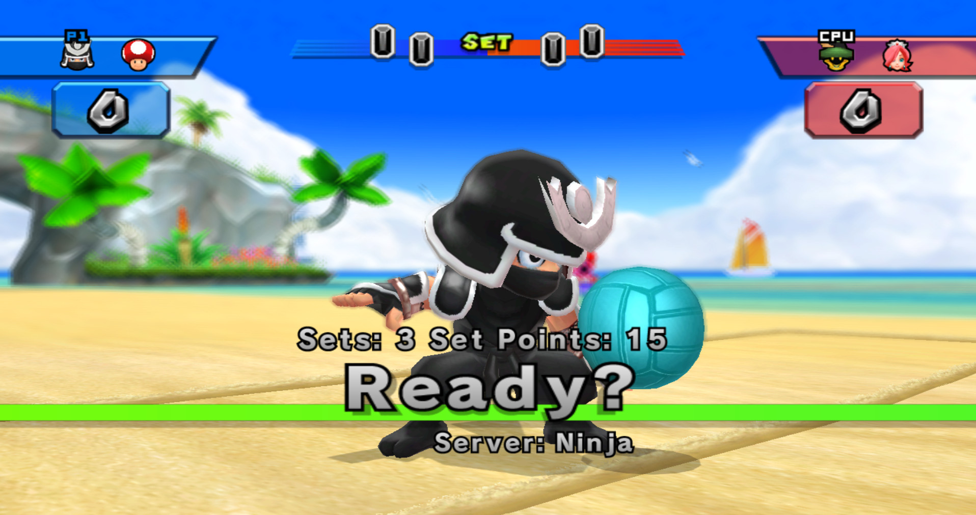 Black Ninja V2 Mod for Mario Sports Mix | MSM Mods