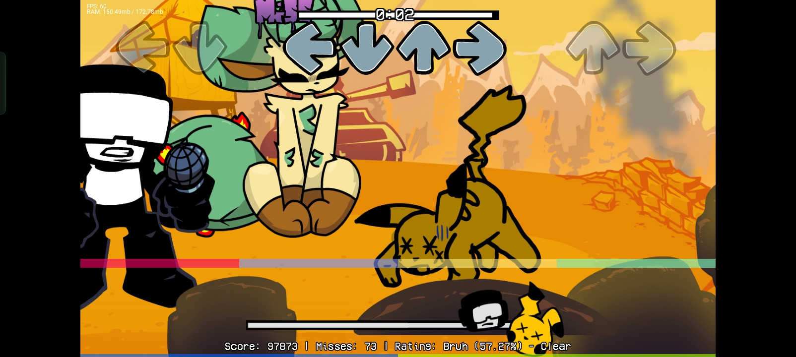 Pikachu and Leafeon over BF and GF Mod for Friday Night Funkin' | FNF Mods