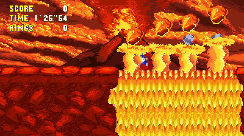 Volcanic Rim Zone Mod for Sonic 3 A.I.R. | S3AIR Mods