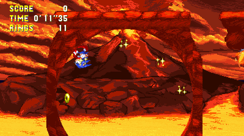 Volcanic Rim Zone Mod for Sonic 3 A.I.R. | S3AIR Mods