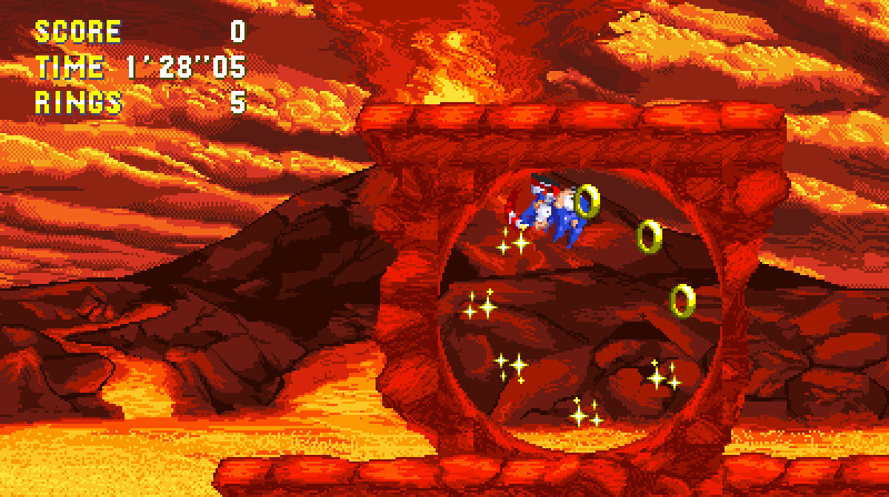 Volcanic Rim Zone Mod for Sonic 3 A.I.R. | S3AIR Mods