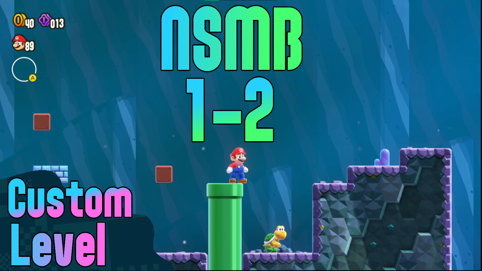 Custom Level: NSMB 1-2 Mod for Super Mario Bros. Wonder | SMBW Mods