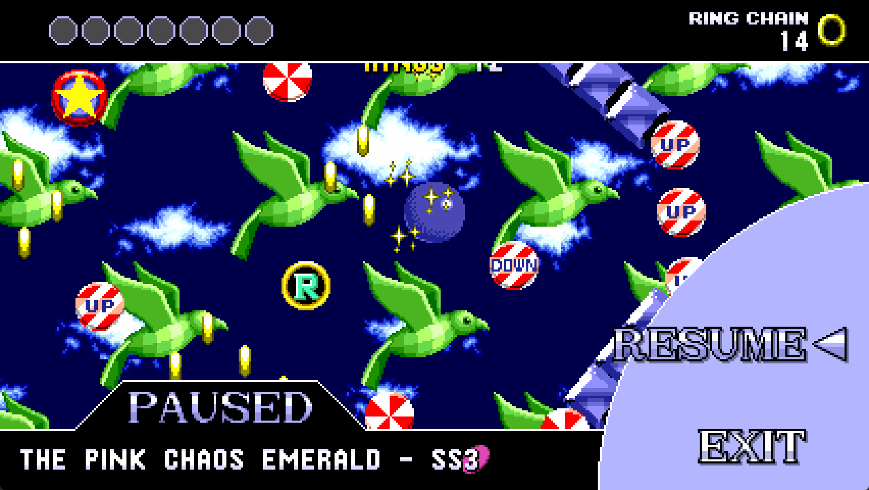 Pause Menu Stage Names Mod for Sonic the Hedgehog Forever | S1F Mods