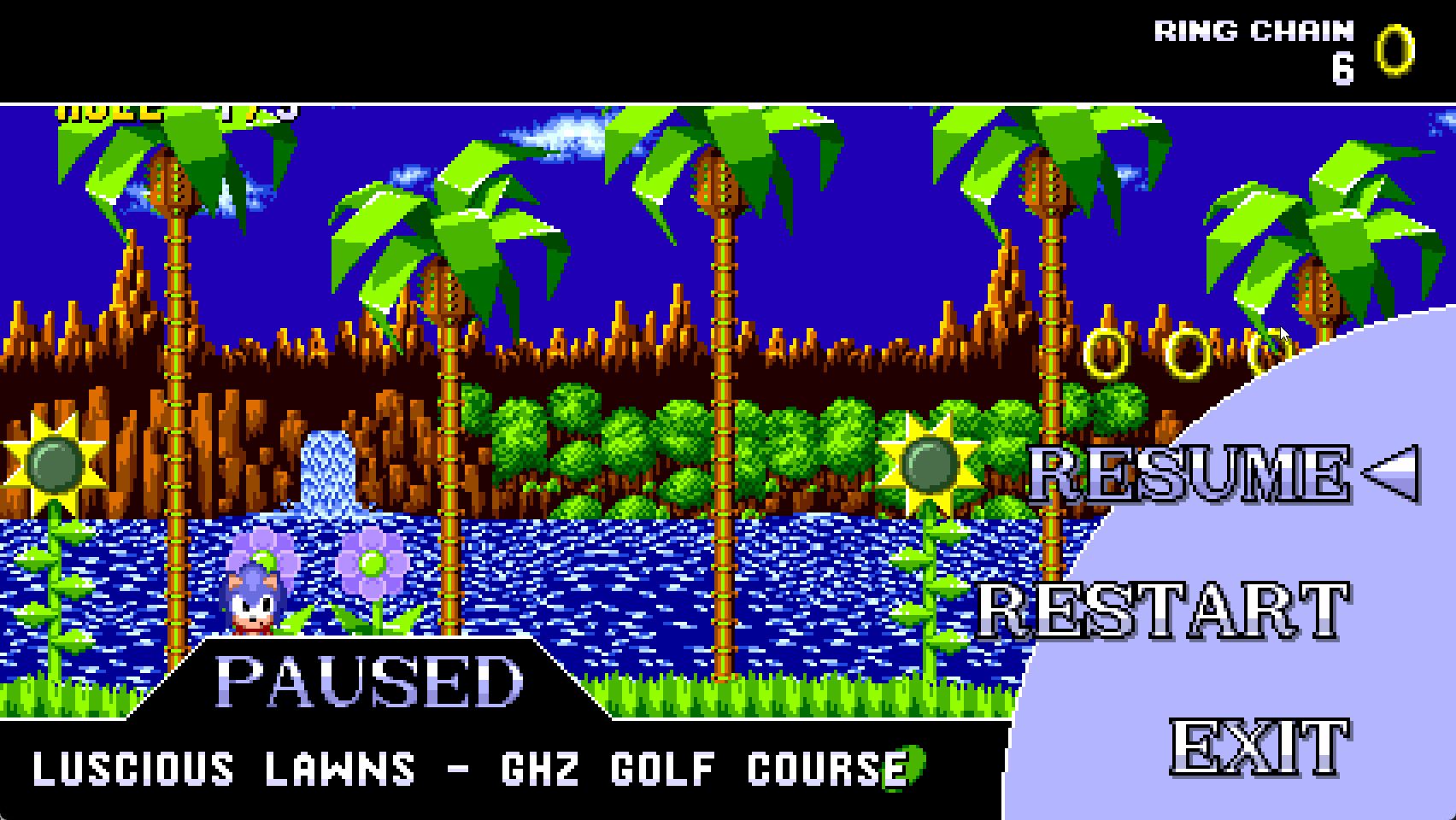 Pause Menu Stage Names Mod for Sonic the Hedgehog Forever | S1F Mods