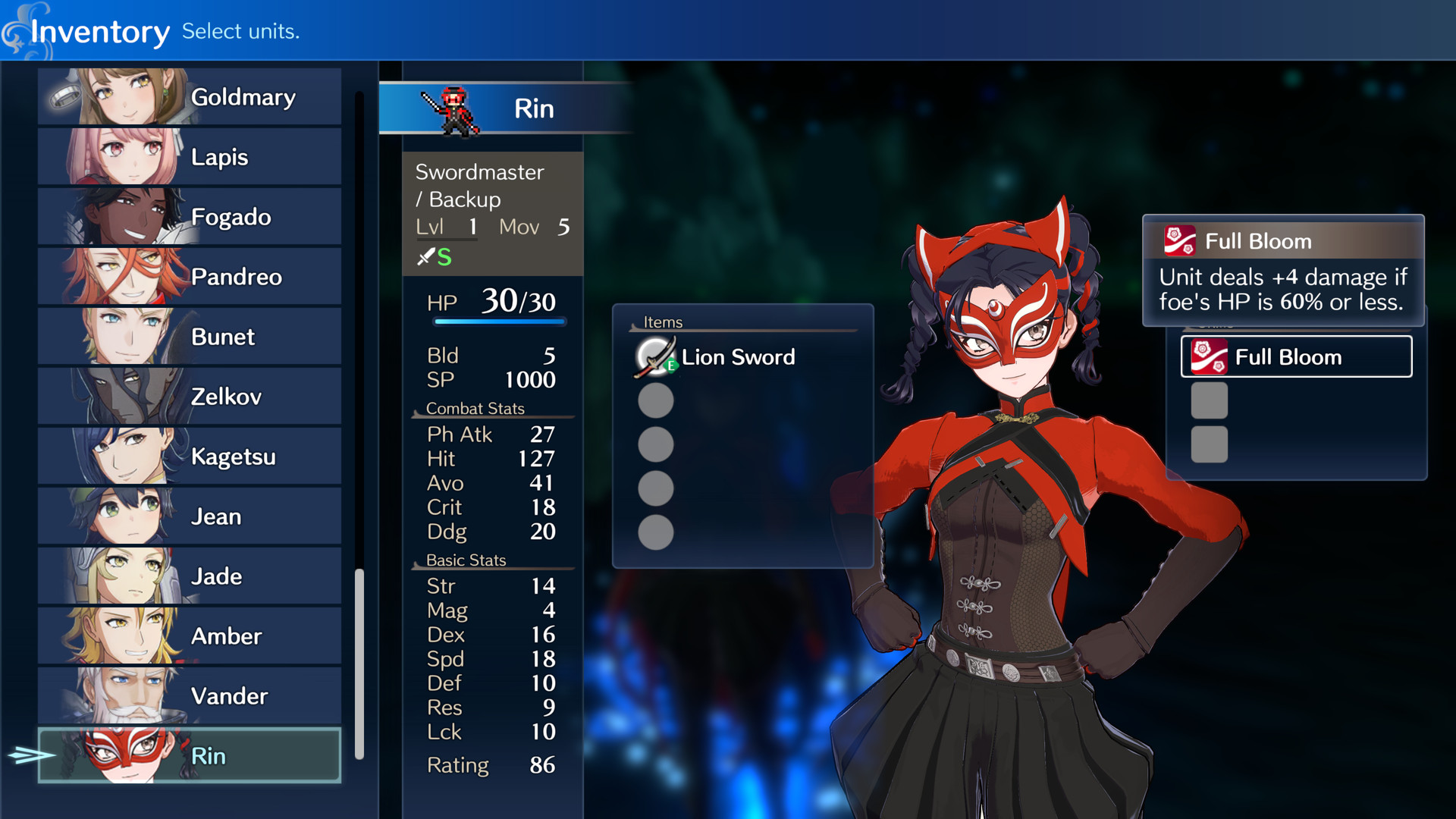 Rin - Playable Character (P5X) Mod for Fire Emblem Engage | FEE Mods