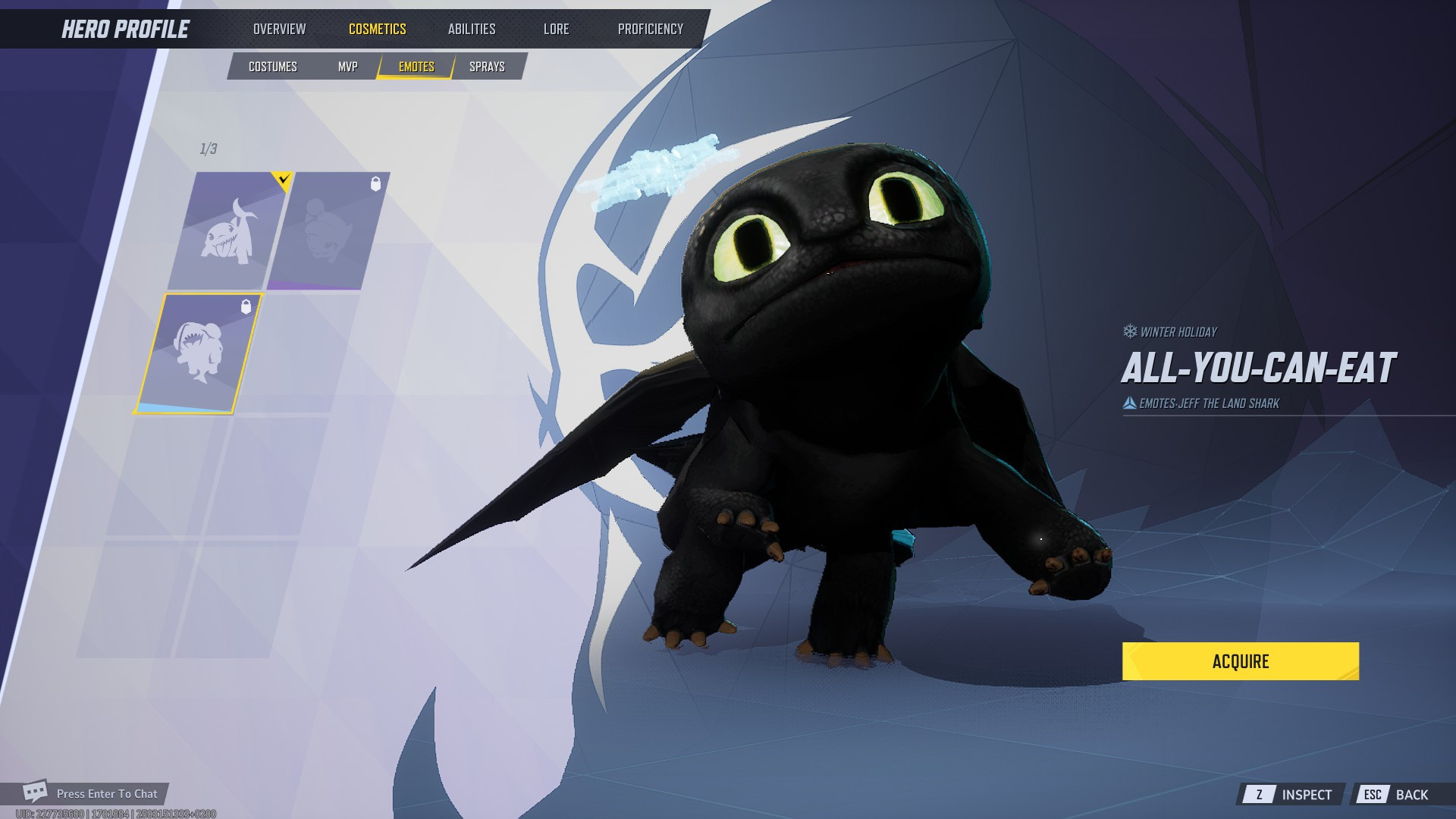 Toothless as Jeff Mod for Marvel Rivals | MR Mods