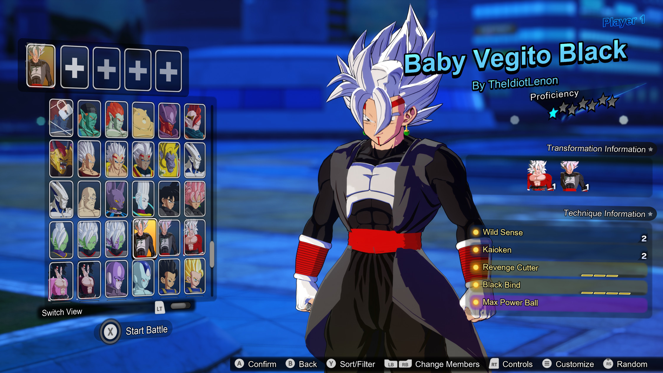 Lenon's Baby Vegito Black Mod for Dragon Ball: Sparking! ZERO | DBSZ Mods